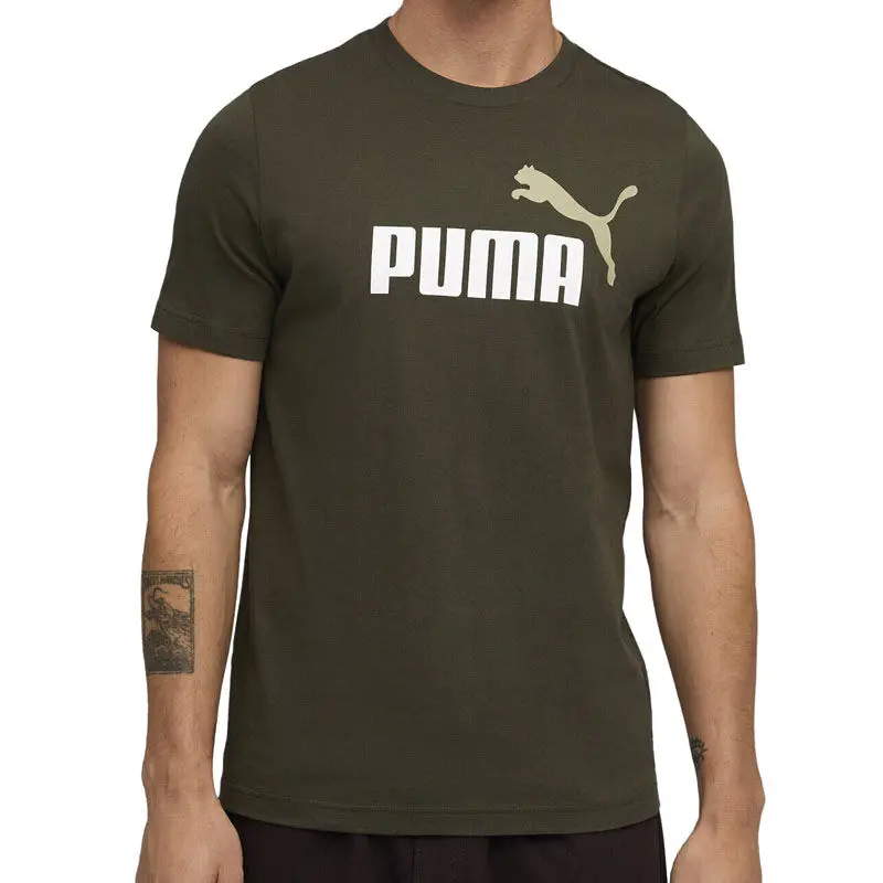 Puma Muška majica ESS 2 COLOR No. 1 Logo Tee, 684708-70, Maslinasta