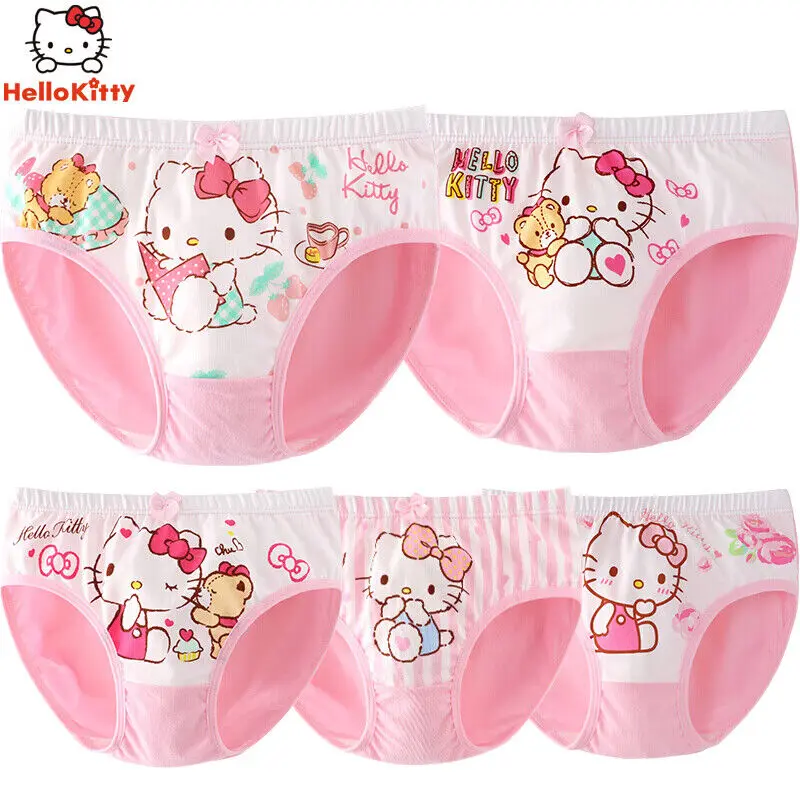 Hello Kitty Set gaćica za devojčice, 5 komada, Roze