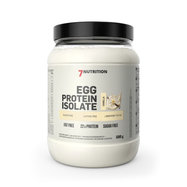 7NUTRITION EGG PROTEIN VANILLA – Izolat proteina belanca za rast i očuvanje mišićne mase, 500 g