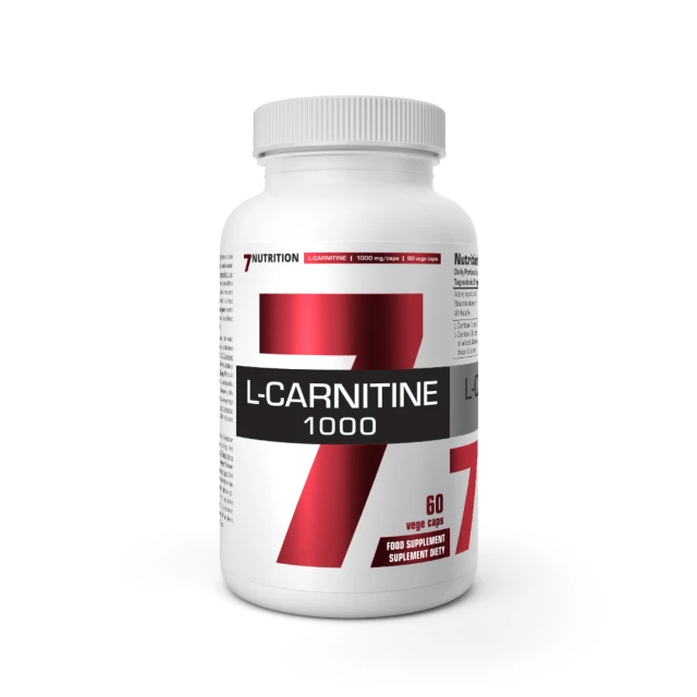 7NUTRITION L-CARNITINE 1000 – L-karnitin bez kofeina za dopunu sportske ishrane, 60 biljnih kapsula