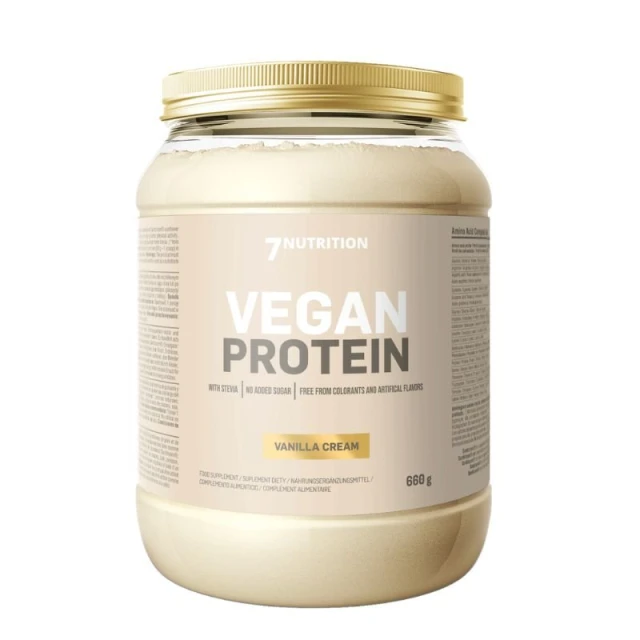 7NUTRITION VEGAN PROTEIN VANILLA – Biljni proteini graška i suncokreta za rast i očuvanje mišićne mase, 660 g