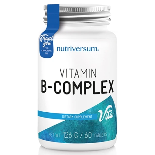 NUTRIVERSUM VITAMIN B COMPLEX 60 tableta – 8 vitamina B grupe za energiju, nerve i smanjenje umora