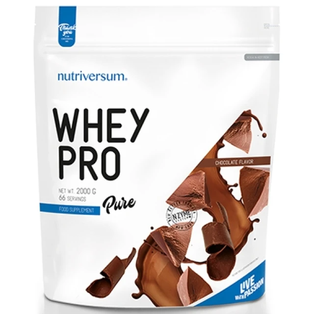 NUTRIVERSUM WHEY PRO 2000 g – koncentrat proteina surutke sa bromelainom, papainom i laktazom