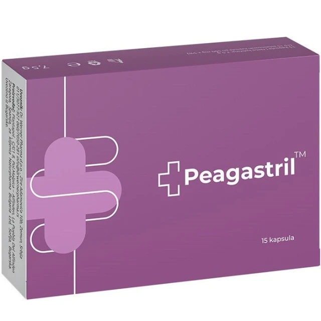 PEAGASTRIL – PEA, melatonin i ražene mekinje za funkciju creva, 15 kapsula