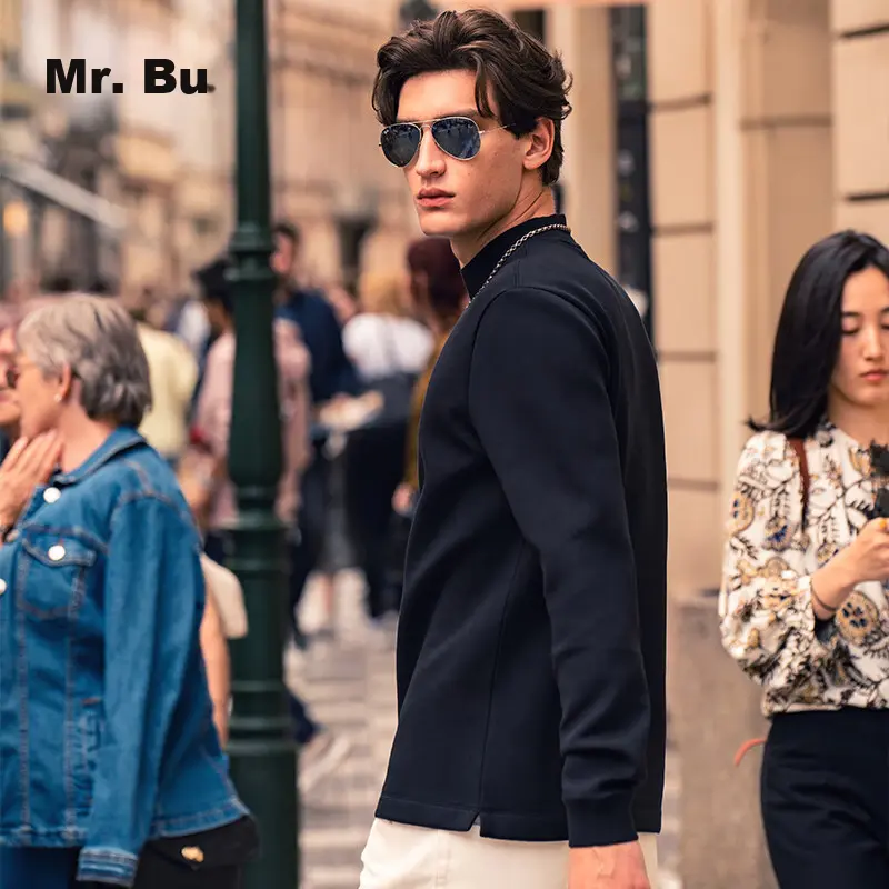 Mr.Bu Muški duks, Okrugli izrez, Crni