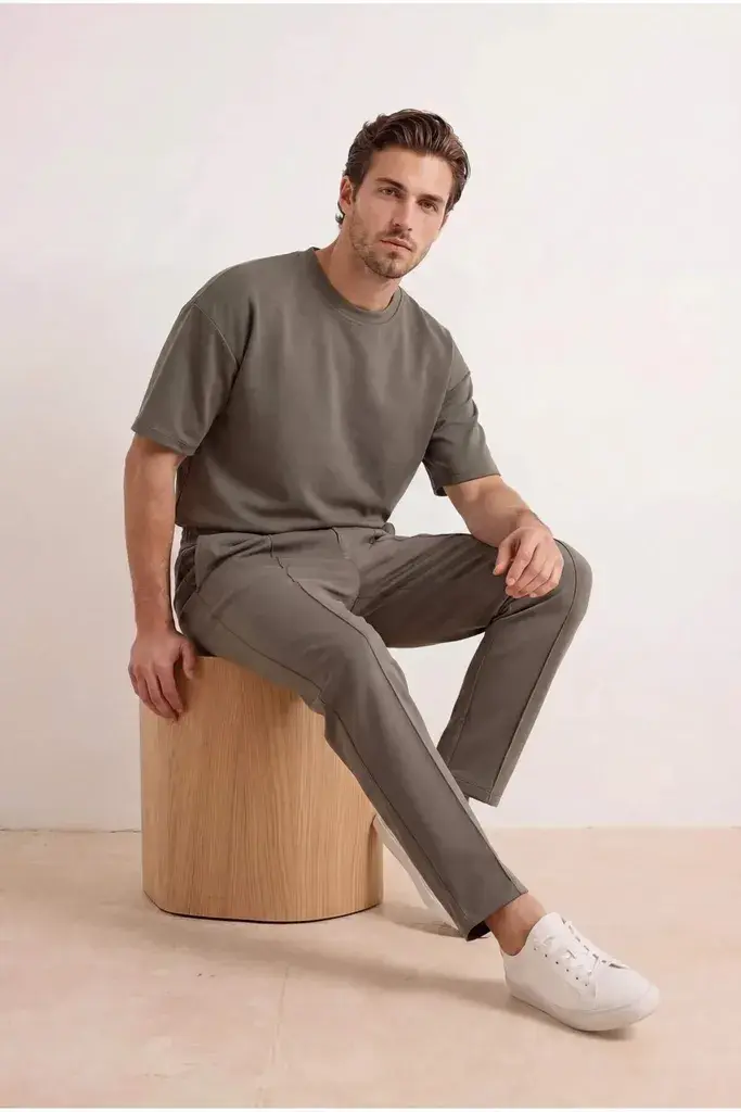 Trendyol Muška trenerka Tmnss26Ea00001, Kaki