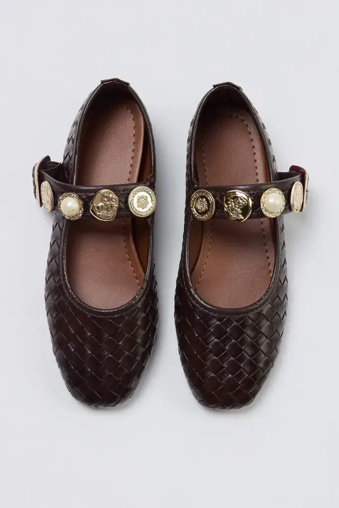 Trendyol Shoes Ženske baletanke Takss26Be00036, Smeđe