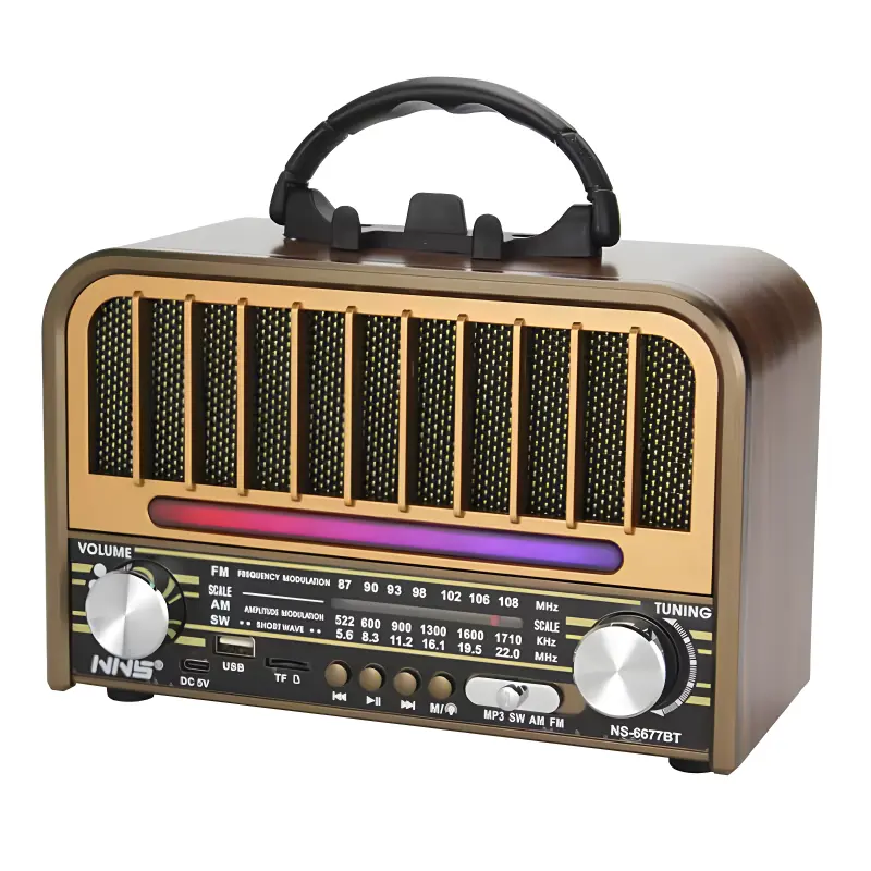 Retro fm radio NS-6677BT za dom i radni prostor