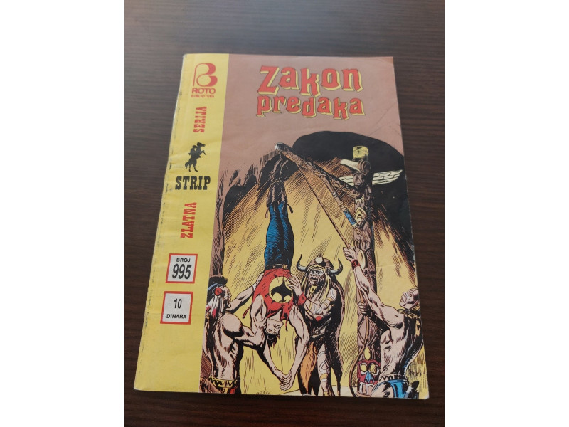 ZS 995 Zagor - Zakon predaka (odličan)