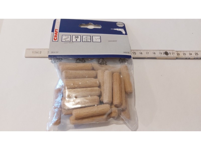 Craftomat Tiplovi 30 Komada 10x40mm