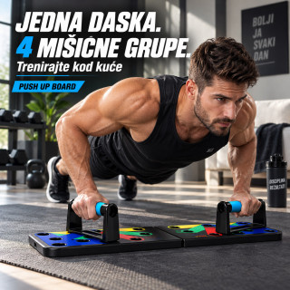 PUSH-UP daska za sklekove – trening grudi, leđa, ramena i tricepsa