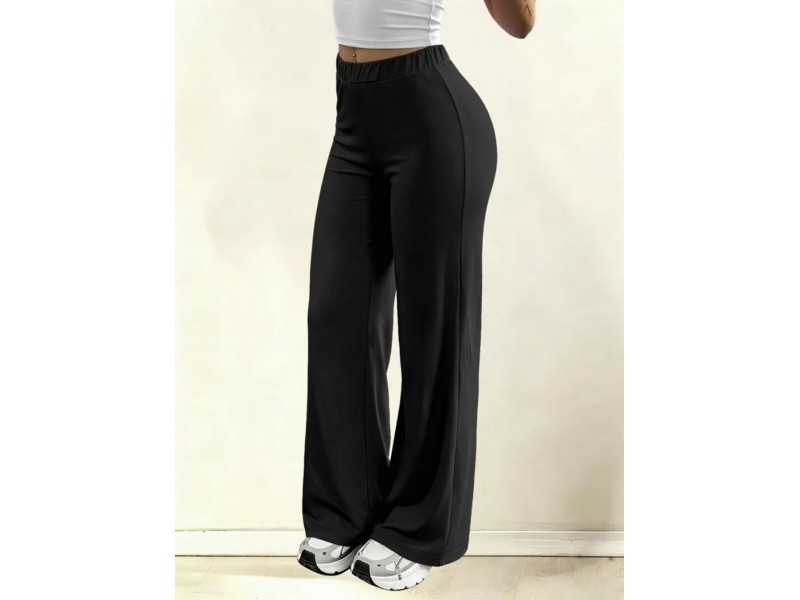 NOVE crne siroke pantalone za svaki dan vel M