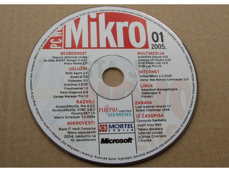 = MIKRO CD - Programi i Igre