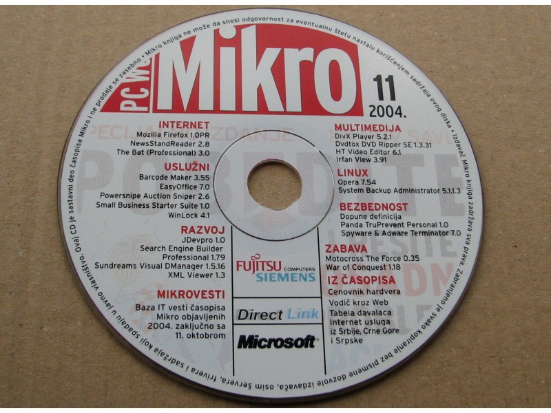 = MIKRO CD - Programi i Igre