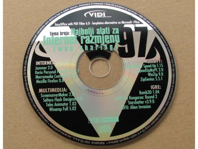 = VIDI CD iz časopisa br. 97 - Programi i igre
