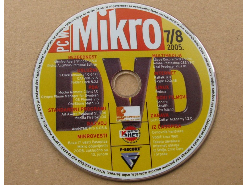 = MIKRO DVD - Programi i Igre
