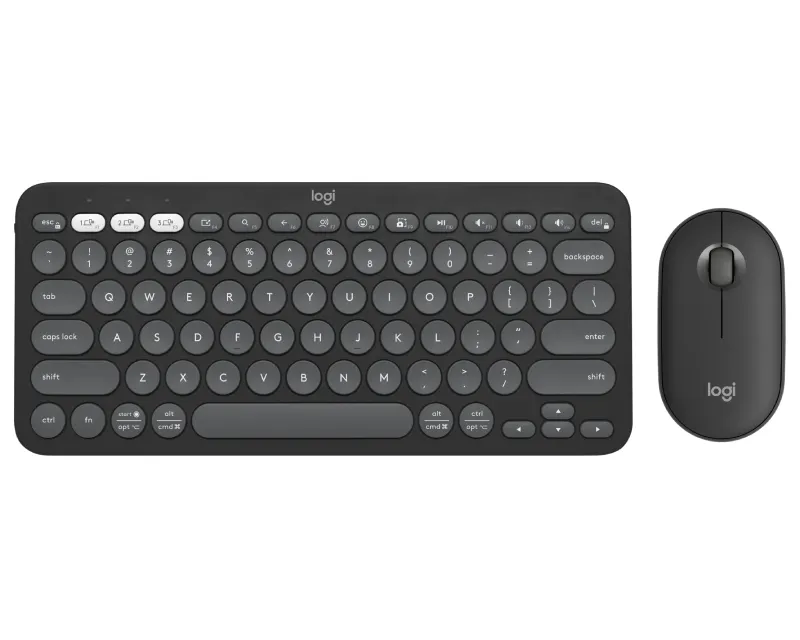 LOGITECH Pebble2 Wireless Combo US tastatura + miš Graphite