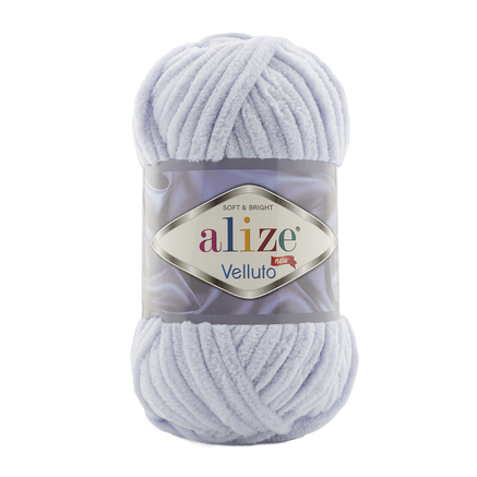 Alize Velluto 416 svetlo siva