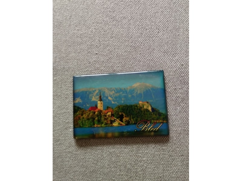 Bled magnet 8x5cm ukrasni magnet za frizider SLO
