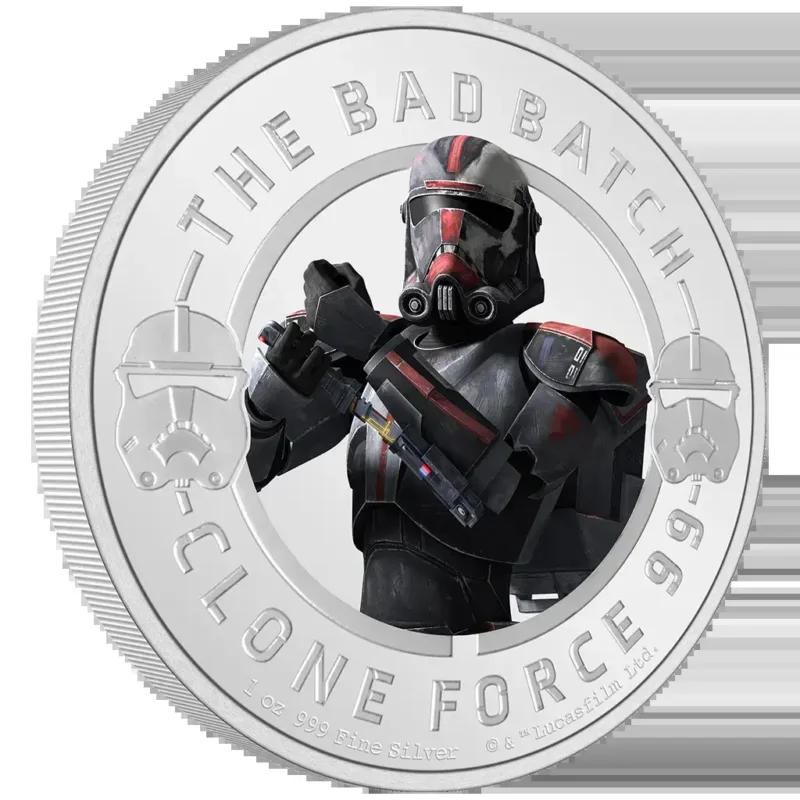 Srebrnjak Star Wars The Bad Batch Hunter 2022