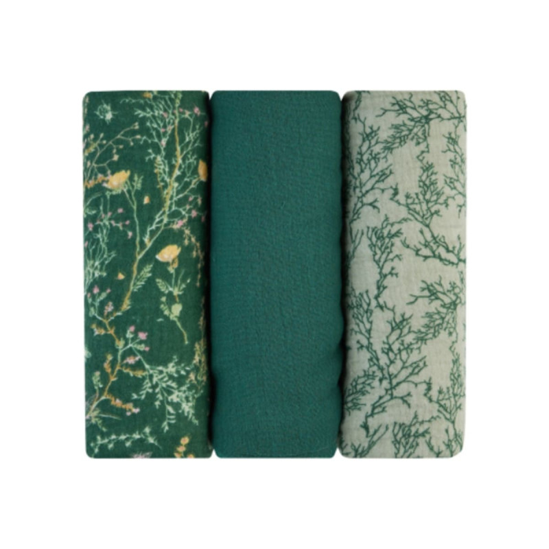 Kikka Boo pelene od muslina 3/1, Green