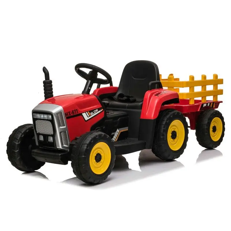 Premium Stil Traktor sa prikolicom sa daljinskim upravljanjem, Crveni