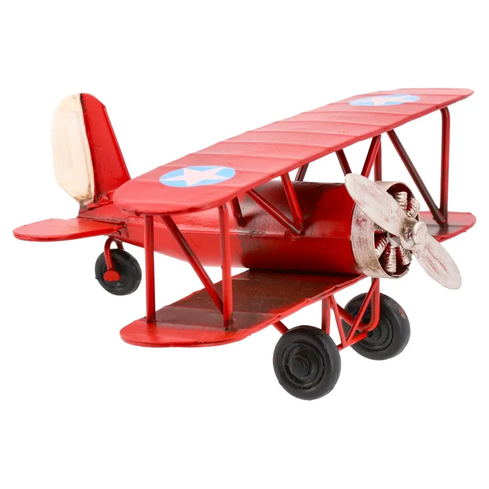 Takk Lanard Igračka Metalni avion Oldtajmer, Crveni
