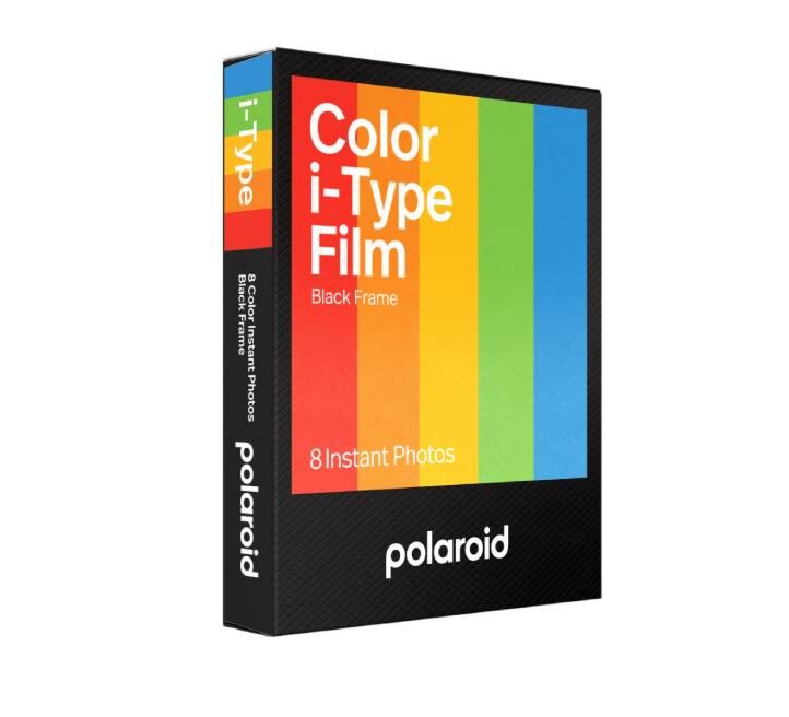 POLAROID INSTANT FILM COLOR I-TYPE BLACK FRAME EDITION - 8 KOMADA