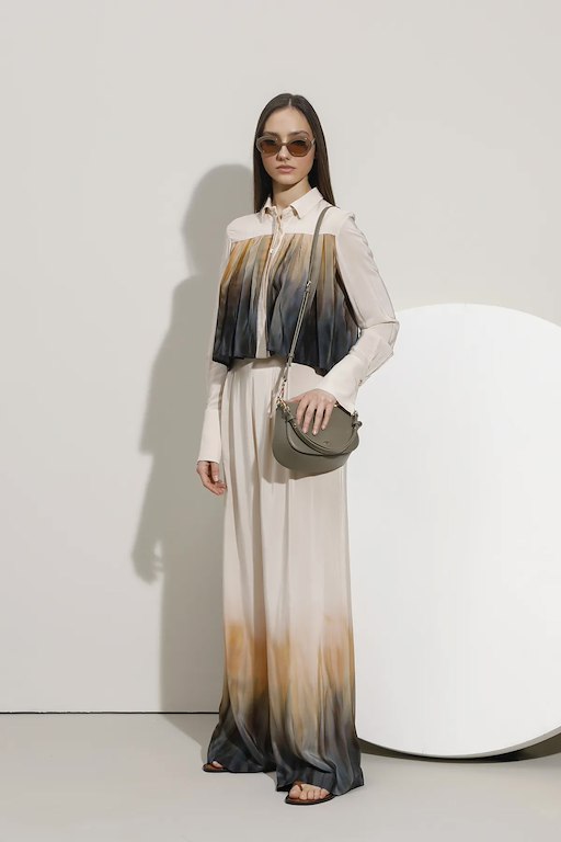 PANTALONE ŠIROKIH NOGAVICA SA OMBRE EFEKTOM