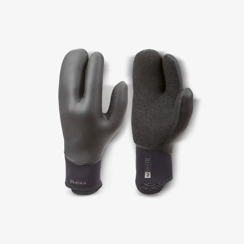 RUKAVICE ZA SURFOVANJE 900 OD NEOPRENA DEBLJINE 5 mm ZA VEOMA HLADNU VODU