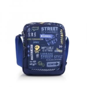 GABOL TORBICA NA RAME 2 L -0,13 KG SKULL - TAMNOPLAVA