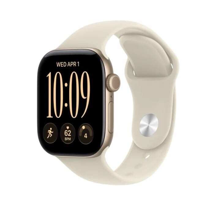 Apple Watch S12 GPS 42 mm Light Gold Aluminium Case with Sand Sport Band - M/L