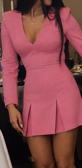 Pink mini haljina