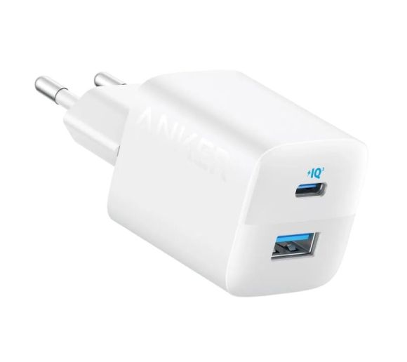 323 33W USB-C zidni punjač 2-porta (USB-A i USB-C), beli