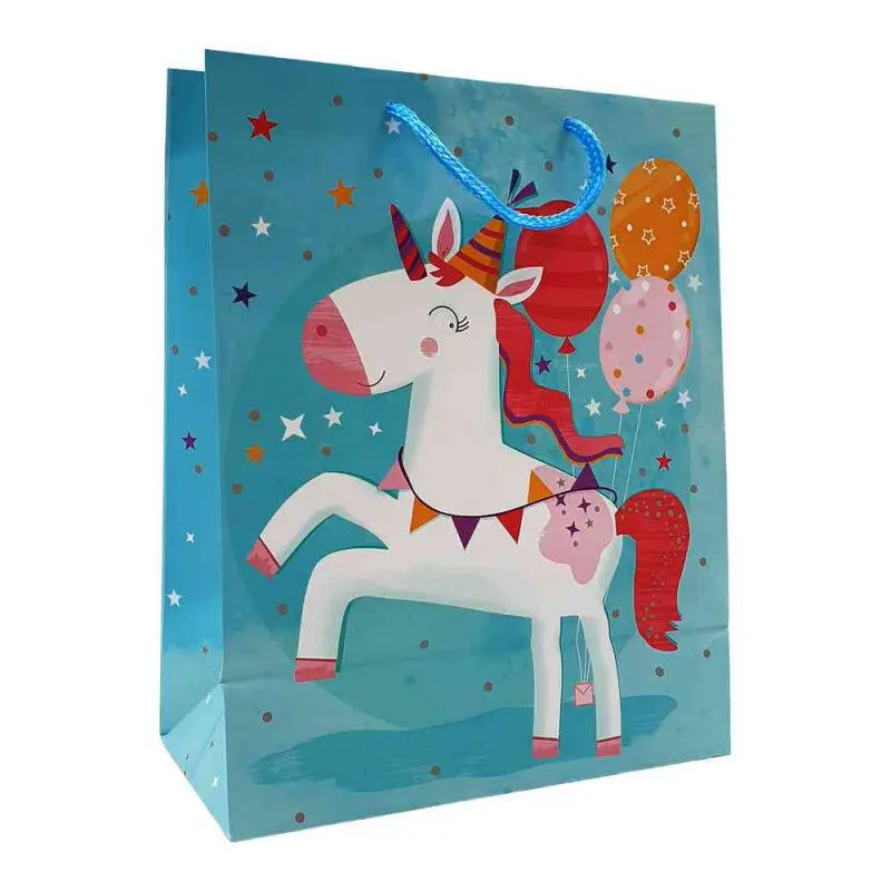 Eureka Velika ukrasna kesa Unicorn, 26x32x12cm