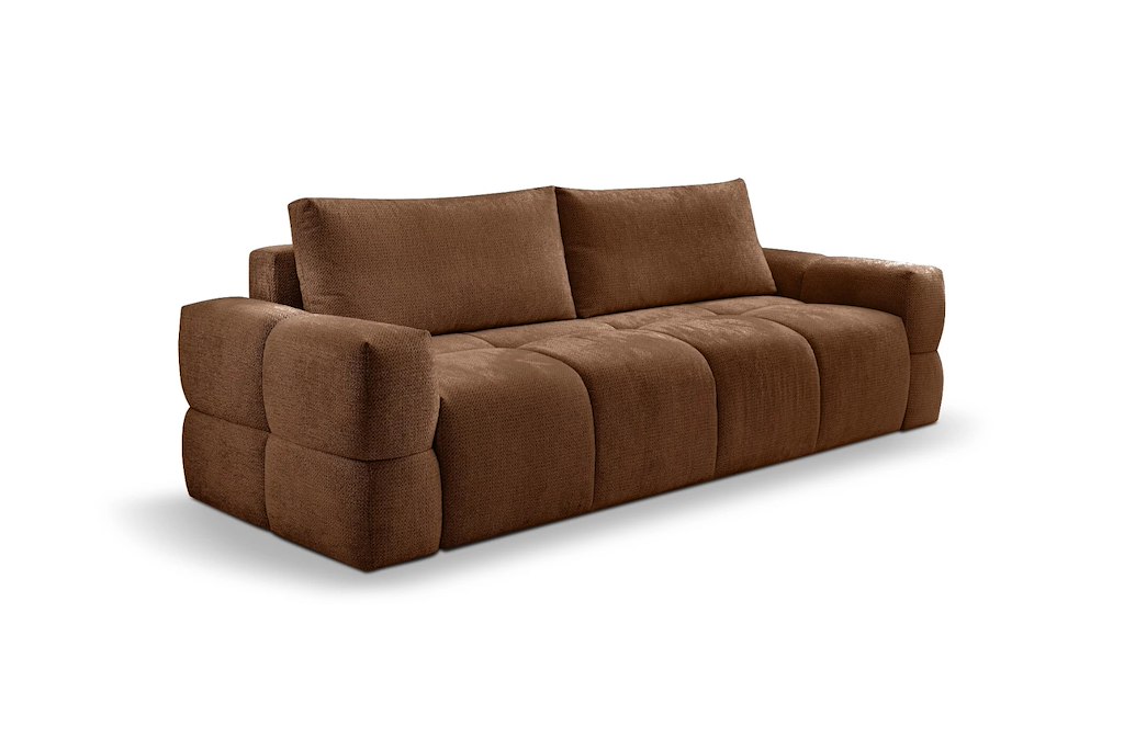Taremi trosed sa ležajem i prostorom za odlaganje 248x104x90 cm terakota