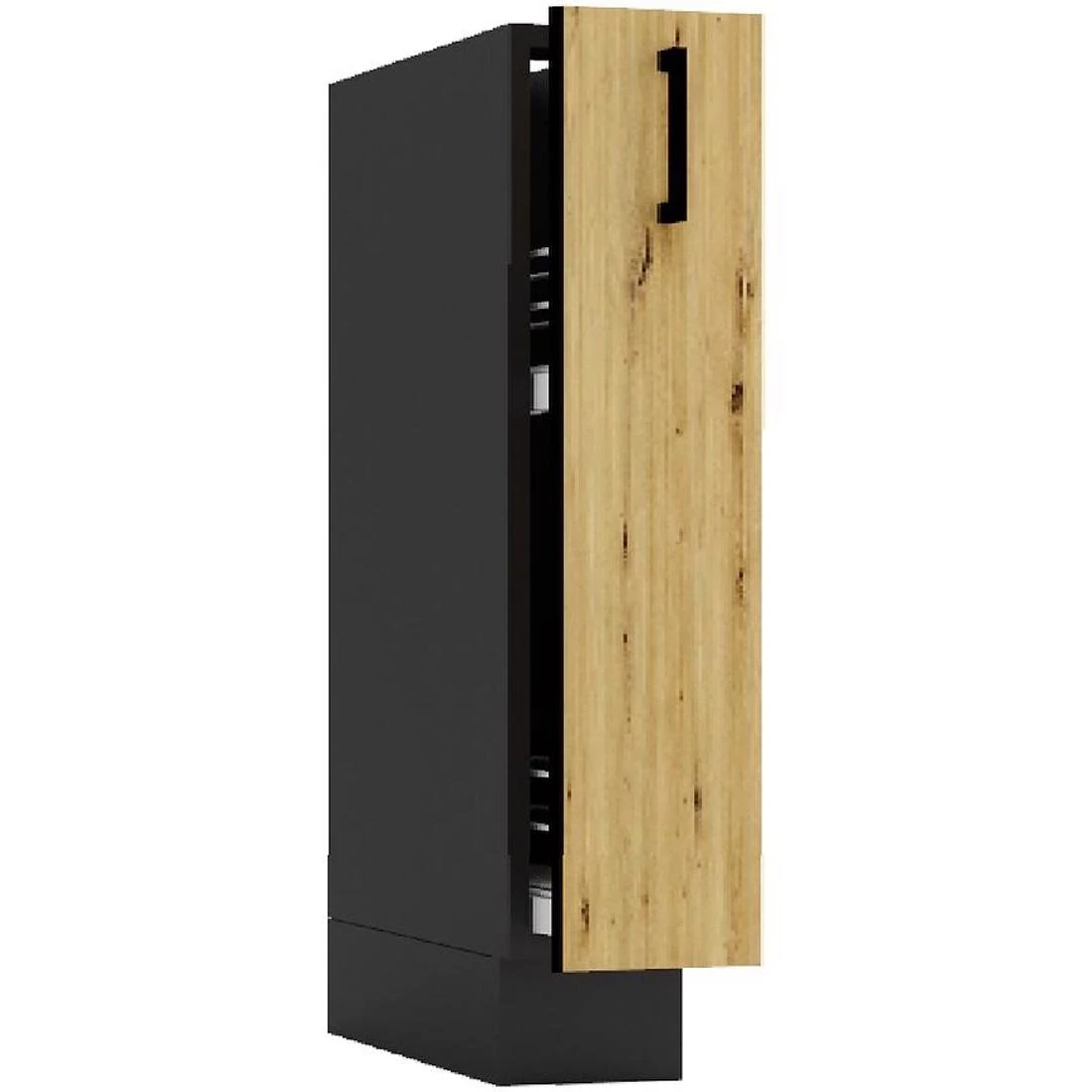 Anika D15 Cargo kuhinjski ormaric + korpa 15x51x82 hrast/grafit