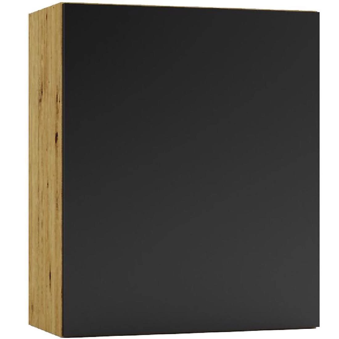 Isabel W60 kuhinjski ormaric P/L 60x28,8x72 crna/hrast