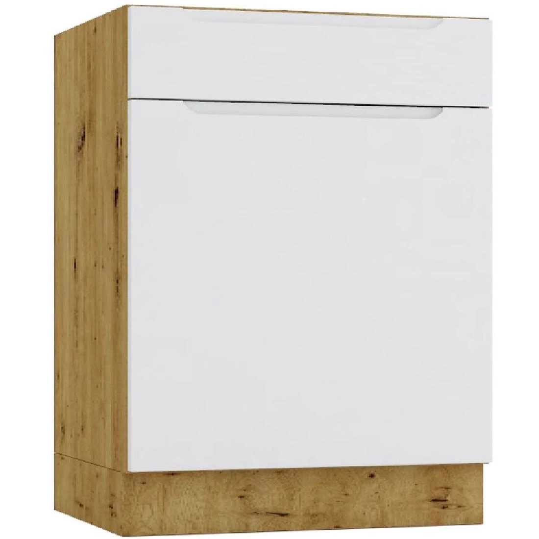 Isabel D60S/1 P/L kuhinjski ormaric, 60x44,6x82 svjetlo siva/hrast
