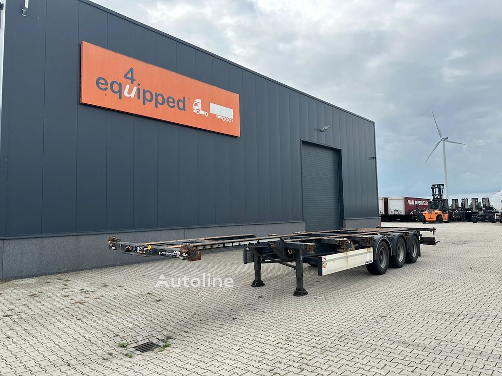 Krone 40FT HIGH CUBE / BPW / DRUMBRAKES / NL-CHASSIS poluprikolica za prevoz kontejnera