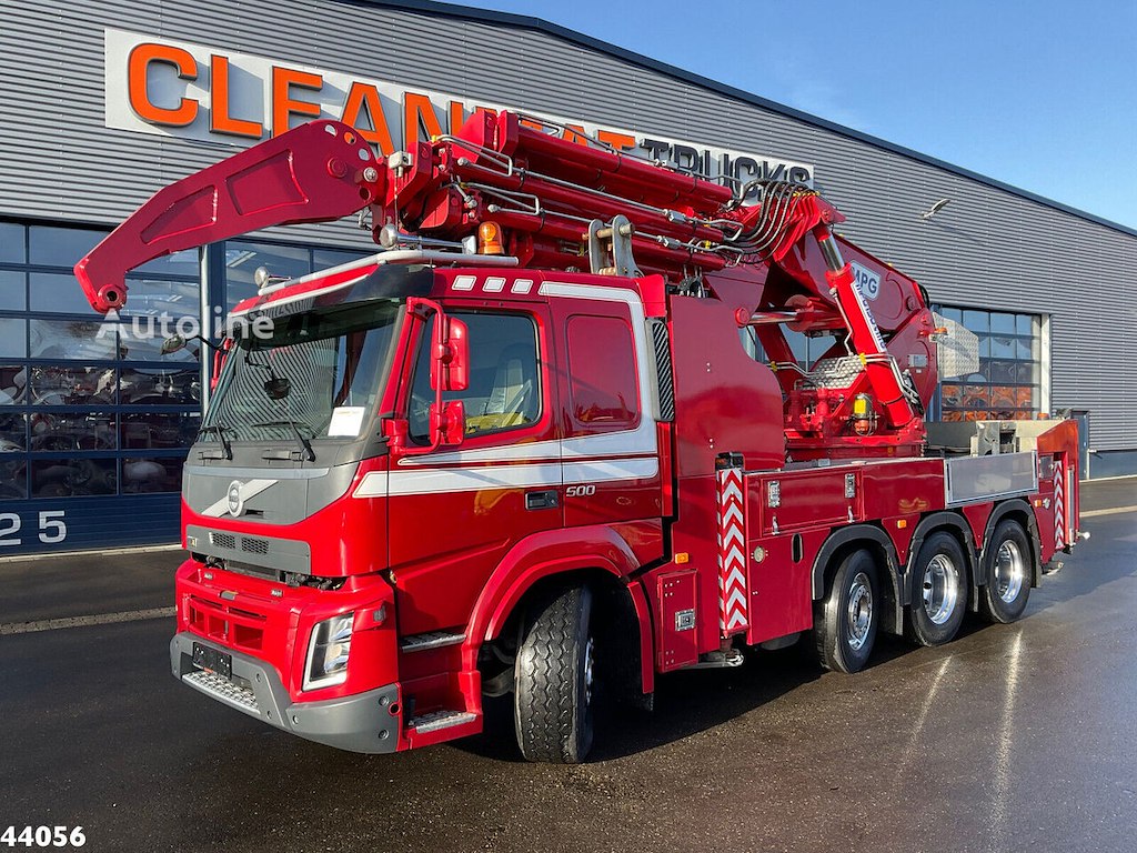 Volvo FMX 500 8x4 Euro 6 MPG 150 Tonmeter laadkraan Just 53.033 km! kamion platforma