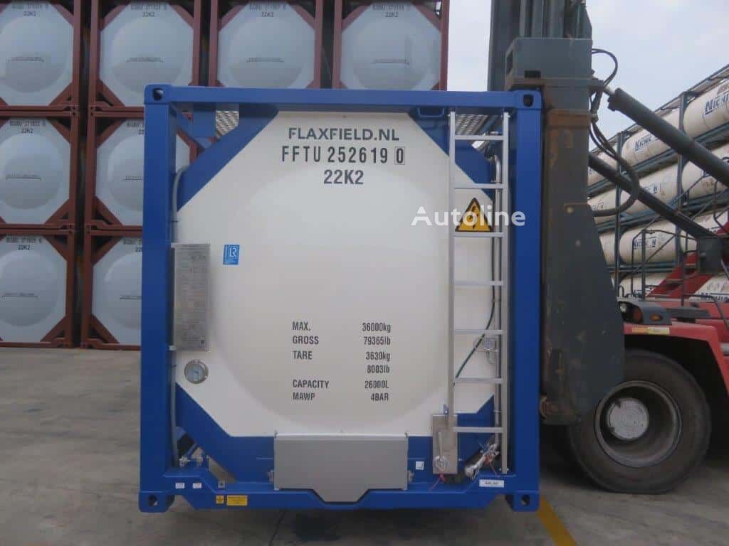 FFT 26-011 - 20FT ISO TANK - T11-L4BN WP 4 bar TP 6 bar rezervoar-kontejner 20 stopa