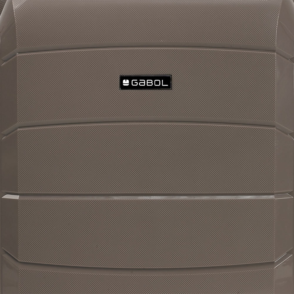 Kofer mali (kabinski) 37x55x21 cm Polypropilen 36l-2,6 kg Midori siva