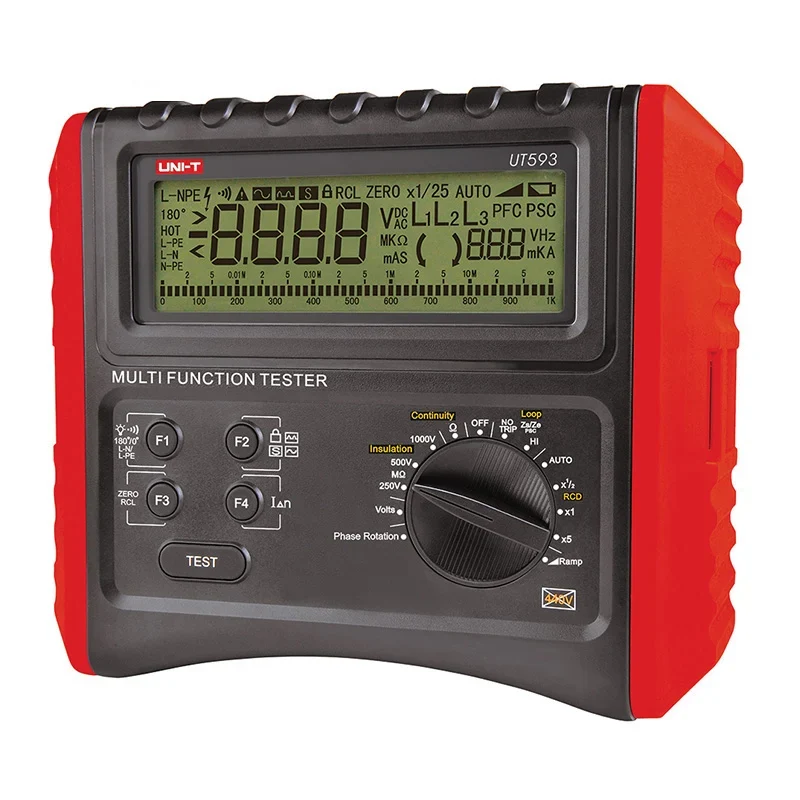 UNI-T UT593 višefunkcionalni instalacioni tester, FID, impedansa petlje, izolacija