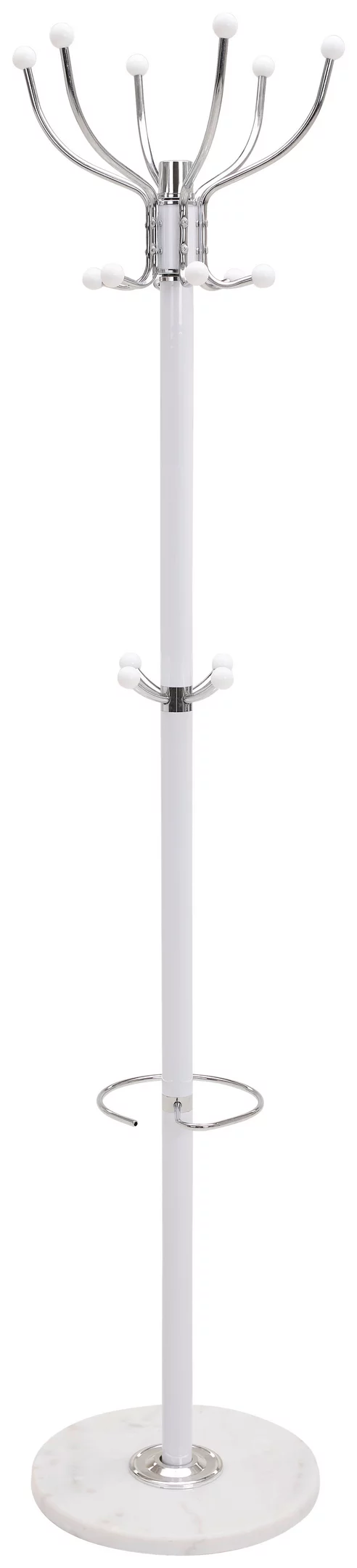 STALAK ZA KAPUTE bela metal, plastika, kamen
