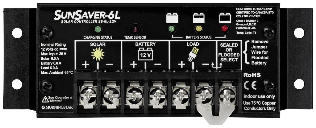 Morningstar SS-6L solarni regulator punjenja PWM 12 V 6 A