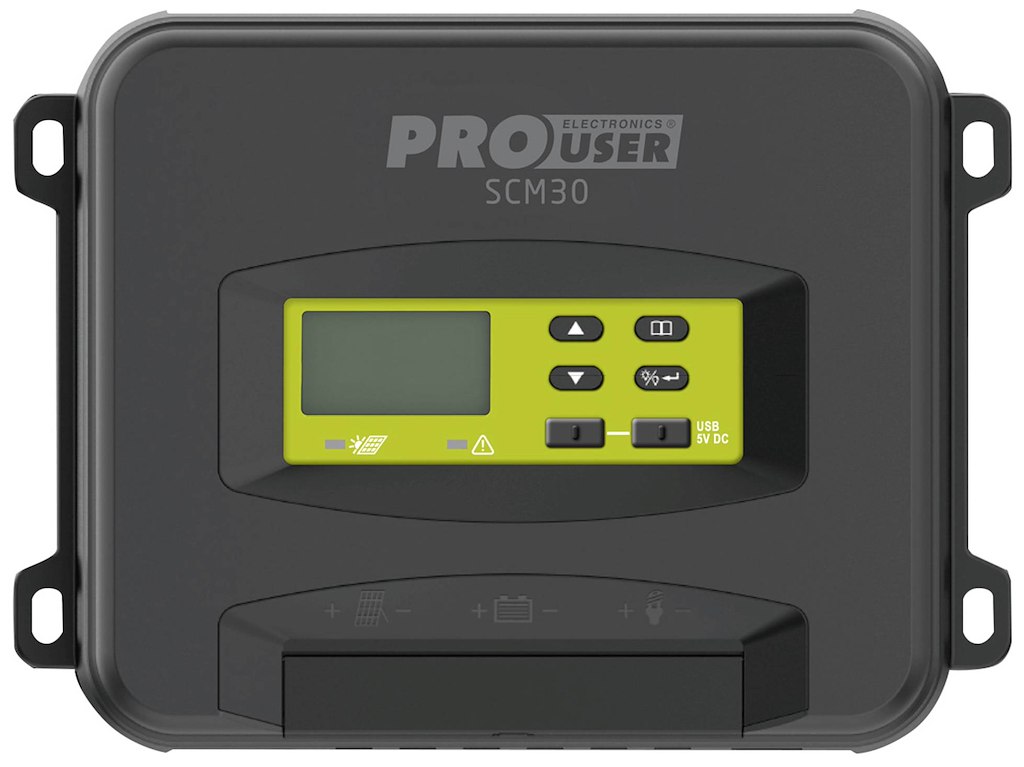 ProUser SCM30 solarni regulator punjenja MPPT 12 V, 24 V 30 A do 900 Wp
