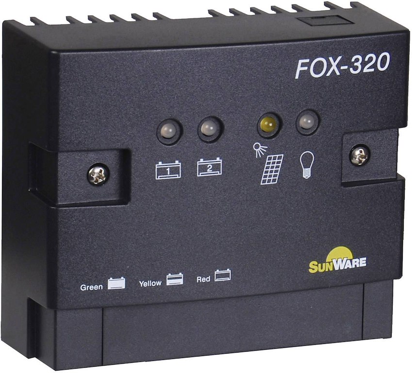 SunWare Fox-320 solarni regulator punjenja PWM 12 V, 24 V 20 A do 340 Wp