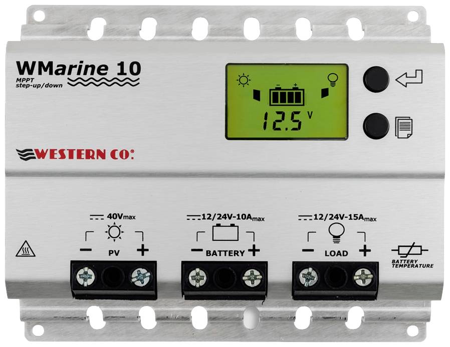 Western Co. WMarine10 solarni regulator punjenja MPPT 15 A do 220 W