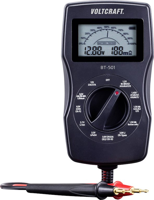 VOLTCRAFT BT-501 tester baterija LCD, grafični